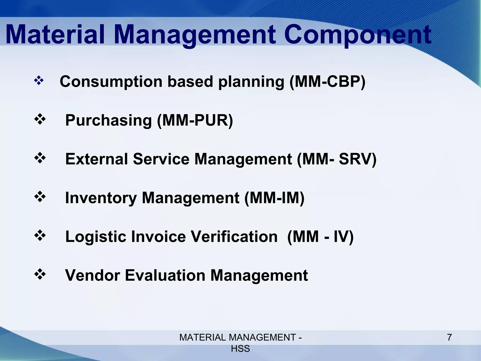 Sap MM Presentation | PPT