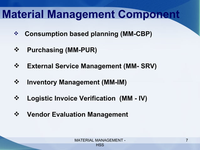 Sap MM Presentation | PPT