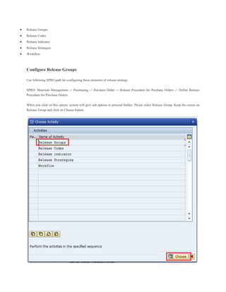 Sap mm release Strategy | DOCX
