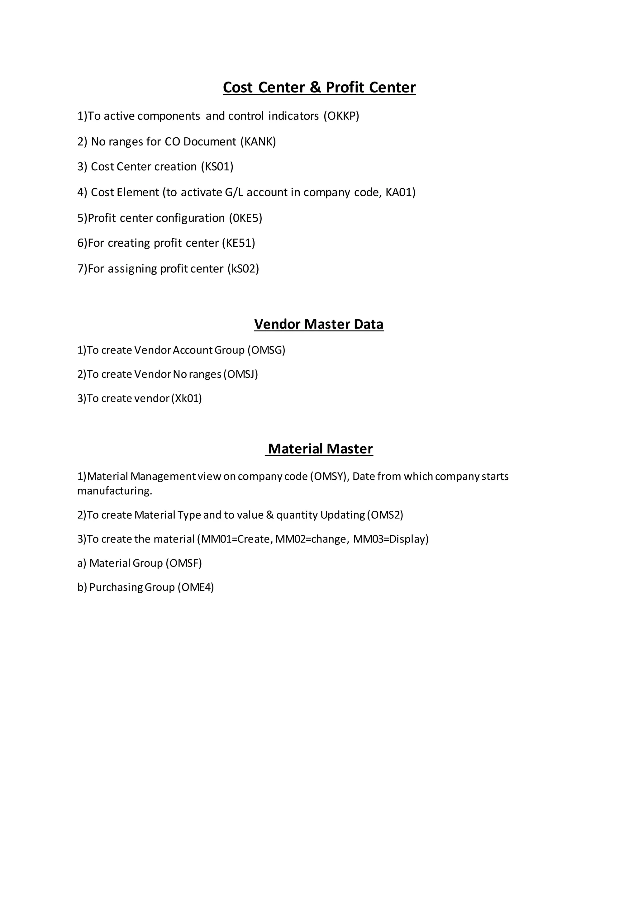 Sap mm sequence | PDF