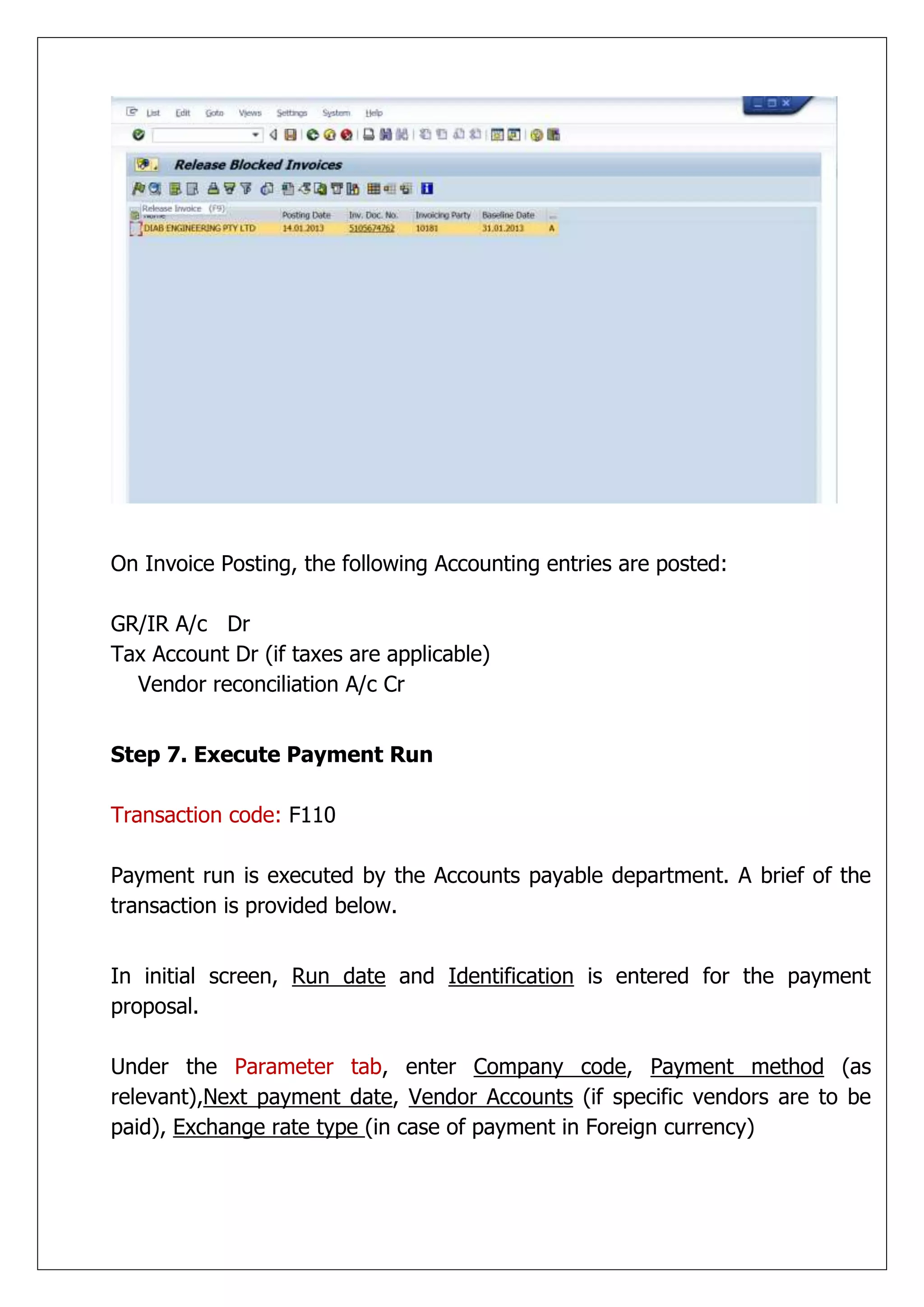 SAP MM Standard Business Processes | DOCX