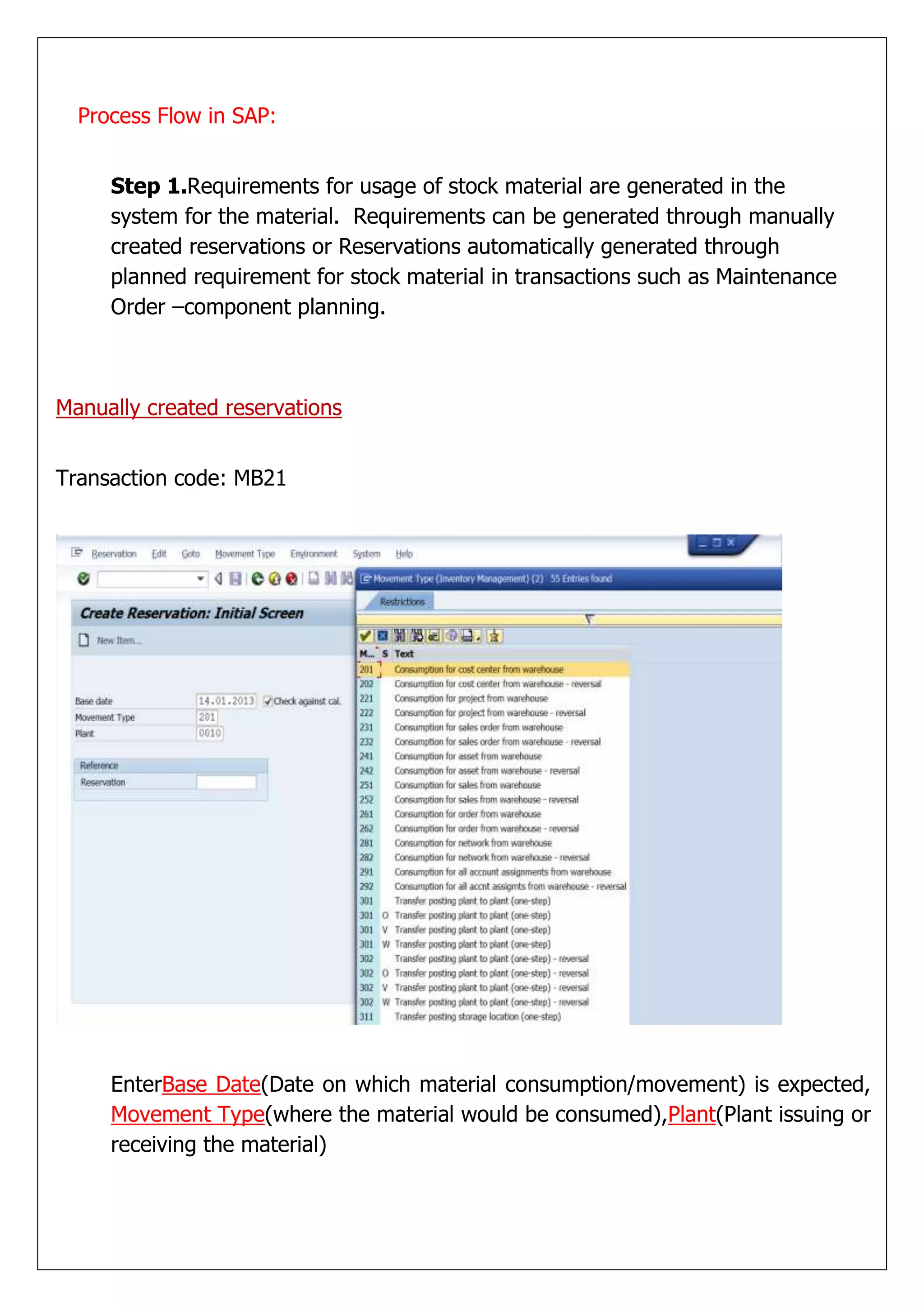 SAP MM Standard Business Processes | DOCX