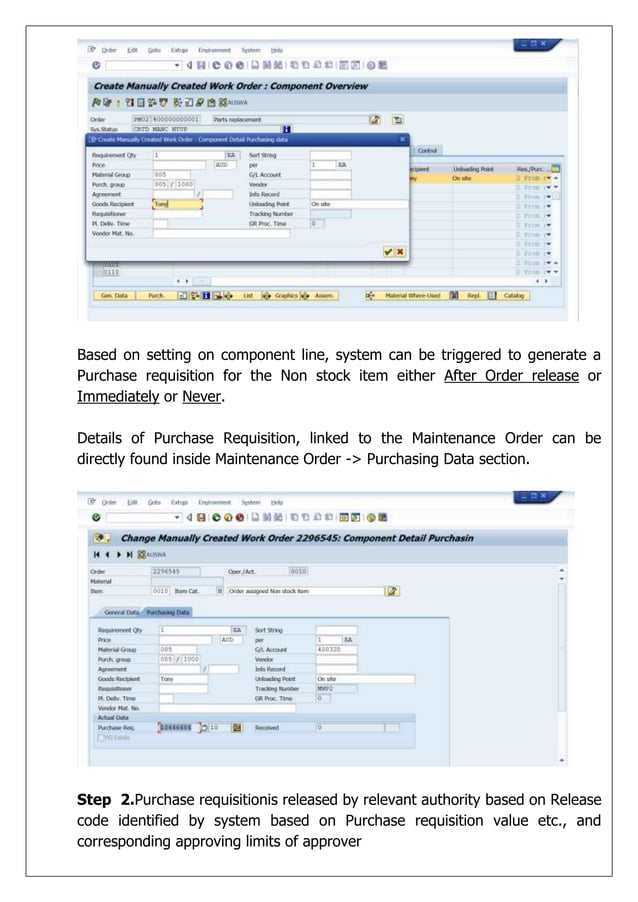 SAP MM Standard Business Processes | DOCX