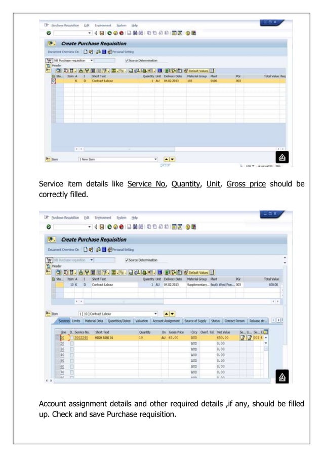 SAP MM Standard Business Processes | DOCX