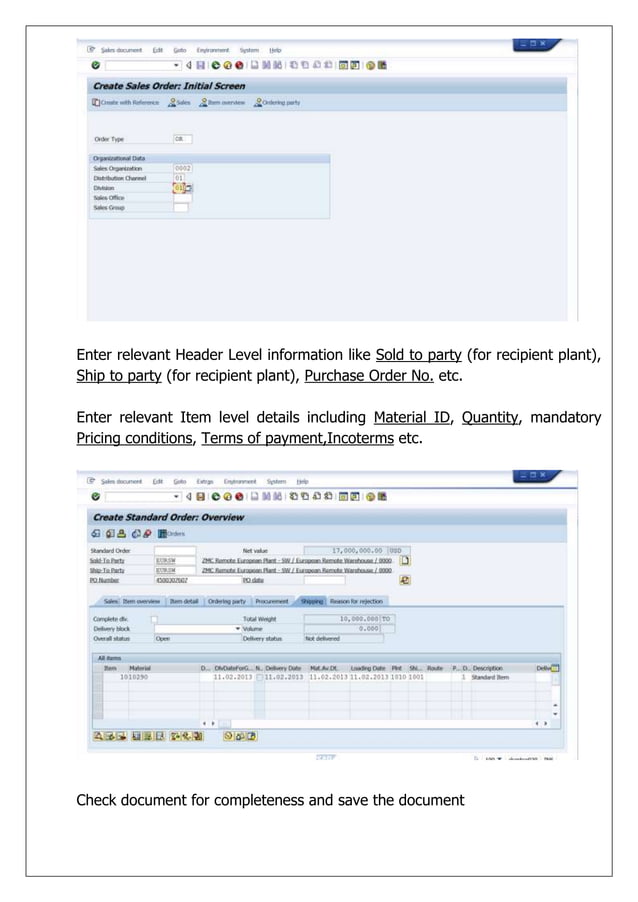 SAP MM Standard Business Processes | DOCX