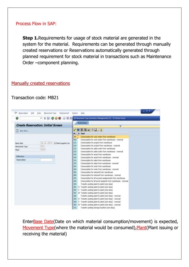 SAP MM Standard Business Processes | DOCX