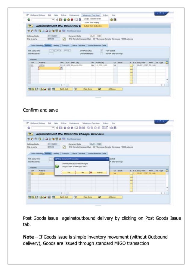 SAP MM Standard Business Processes | DOCX