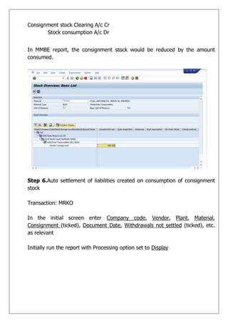 SAP MM Standard Business Processes | DOCX