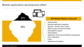 SAP mobile platform & mobile apps | PDF