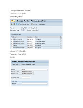 Sap mpn功能介绍 | PDF | Logistics | Business