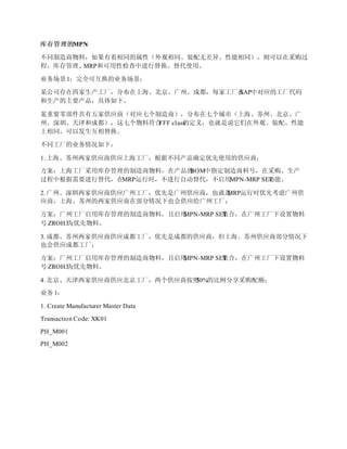 Sap mpn功能介绍 | PDF | Logistics | Business
