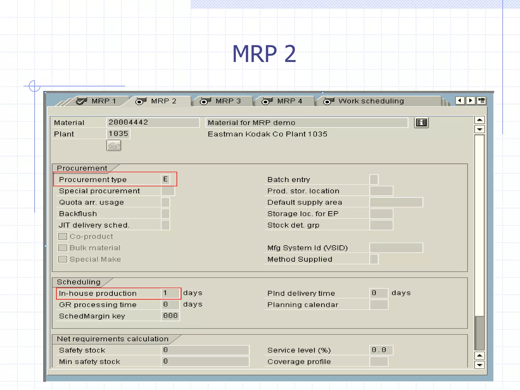 Sap MRP materials requirements planning | PDF