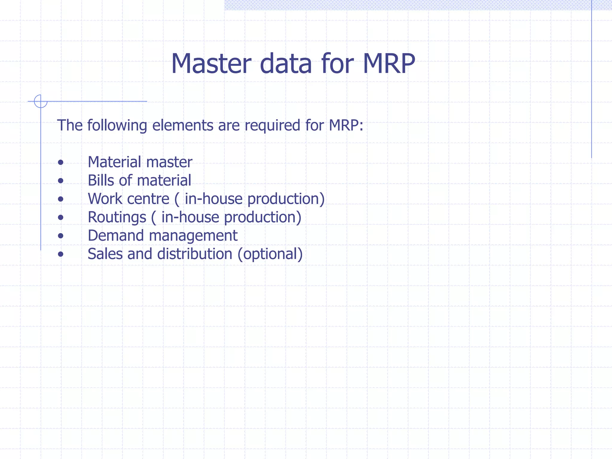 Sap MRP materials requirements planning | PDF