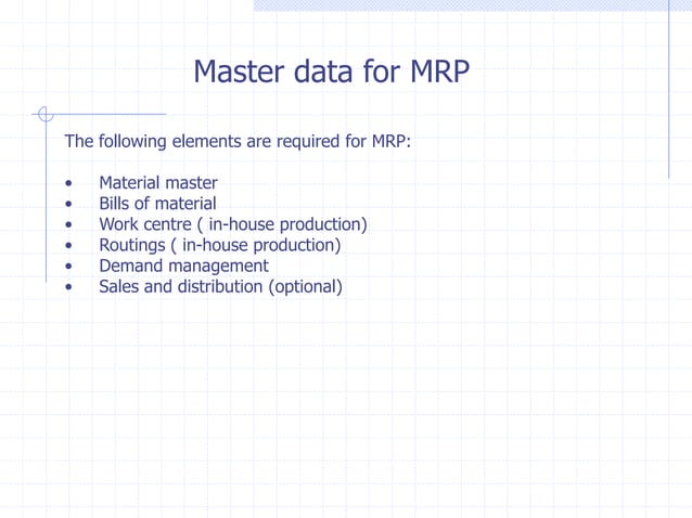Sap MRP materials requirements planning | PDF | Logistics | Business