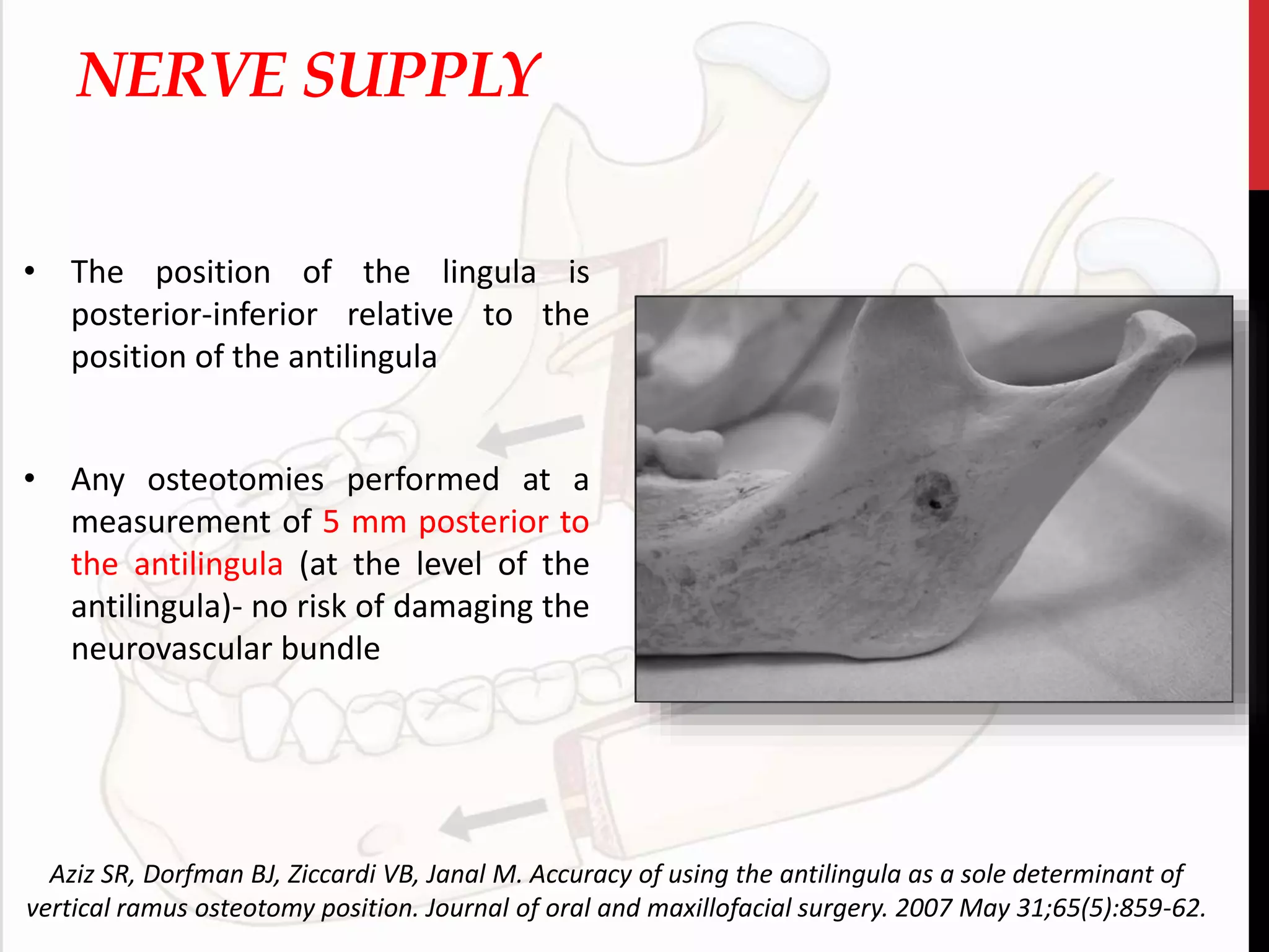 Mandibular osteotomies in orthognathic surgery of Face | PPTX