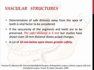 Mandibular osteotomies in orthognathic surgery of Face | PPTX