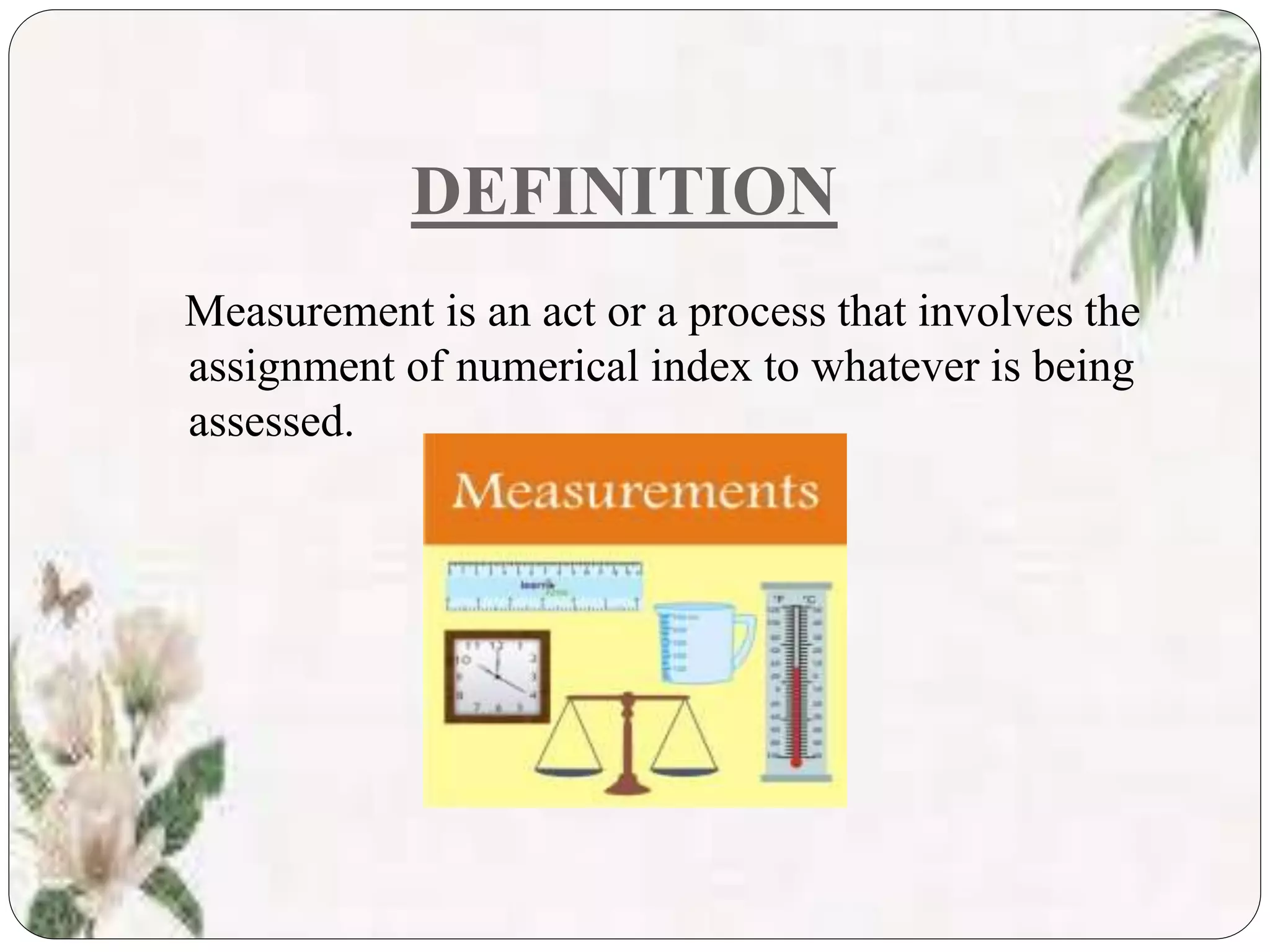 Measurement and evaluation | PPTX
