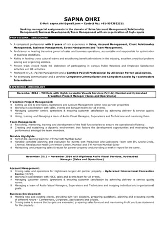 Sapna resume | PDF