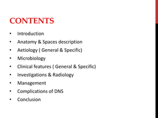 Deep space infections of Head and Neck | PPTX