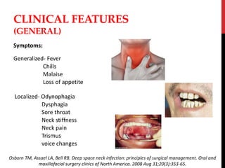 Deep space infections of Head and Neck | PPTX