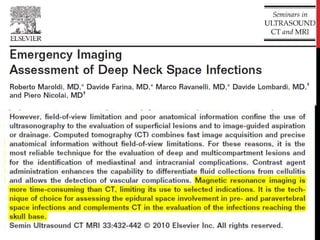 Deep space infections of Head and Neck | PPTX