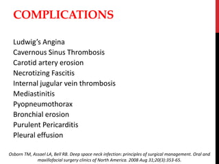 Deep space infections of Head and Neck | PPTX