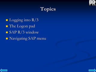 Sap navigation | PPTX