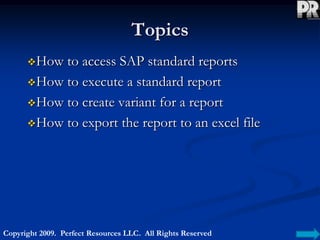 Sap navigation | PPTX