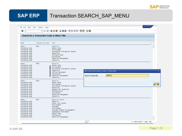 SAP ERP Navigation | PPT