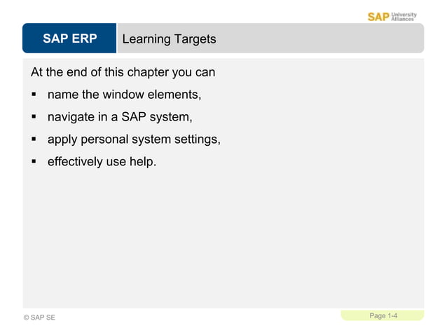 SAP ERP Navigation | PPT