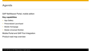 SAP NetWeaver Portal, mobile edition – Overview | PDF