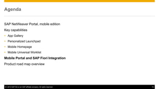 SAP NetWeaver Portal, mobile edition – Overview | PDF