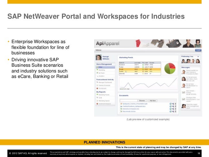 SAP NetWeaver Portal Portfolio (2012)