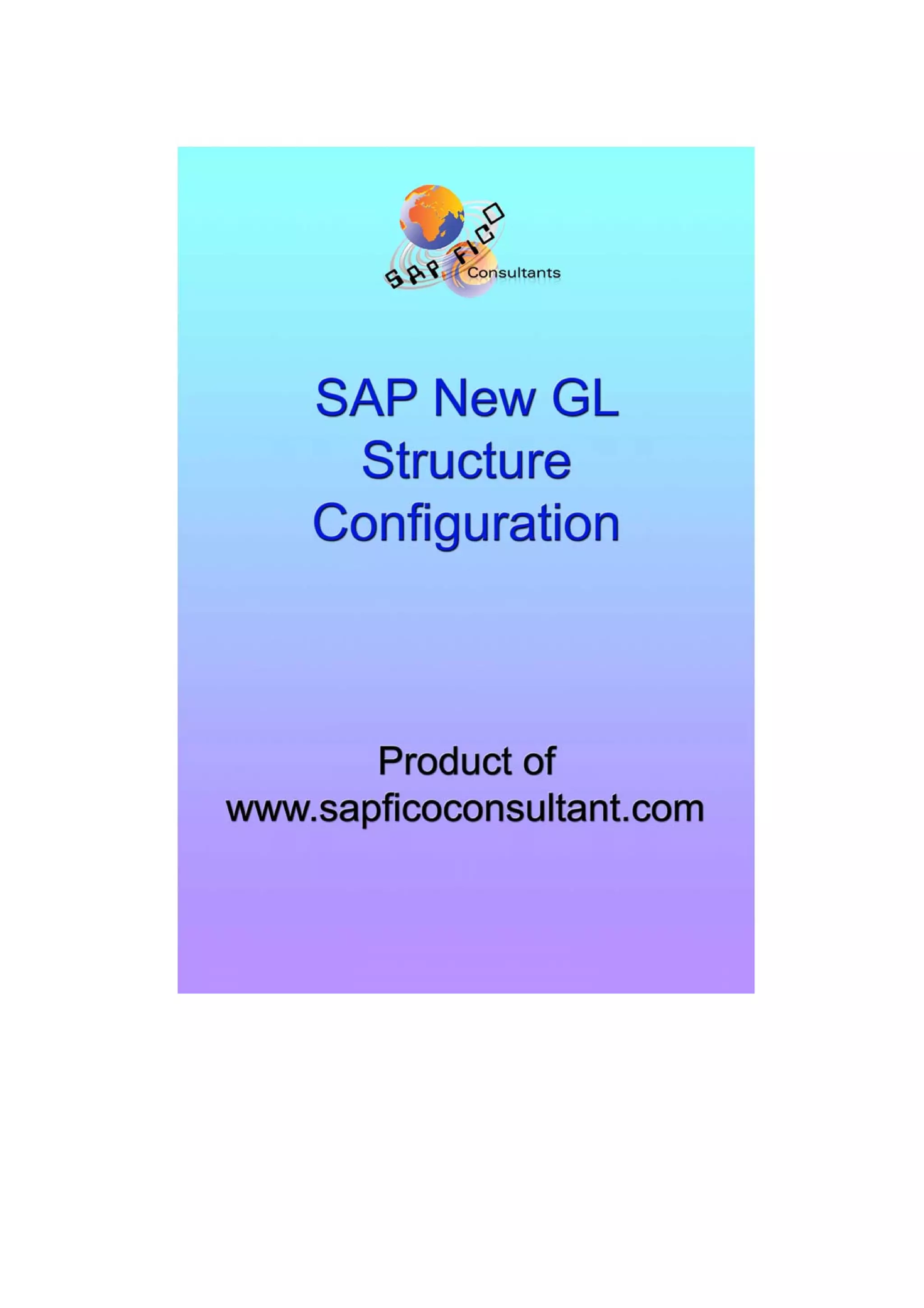 Sap new gl configuration | PDF