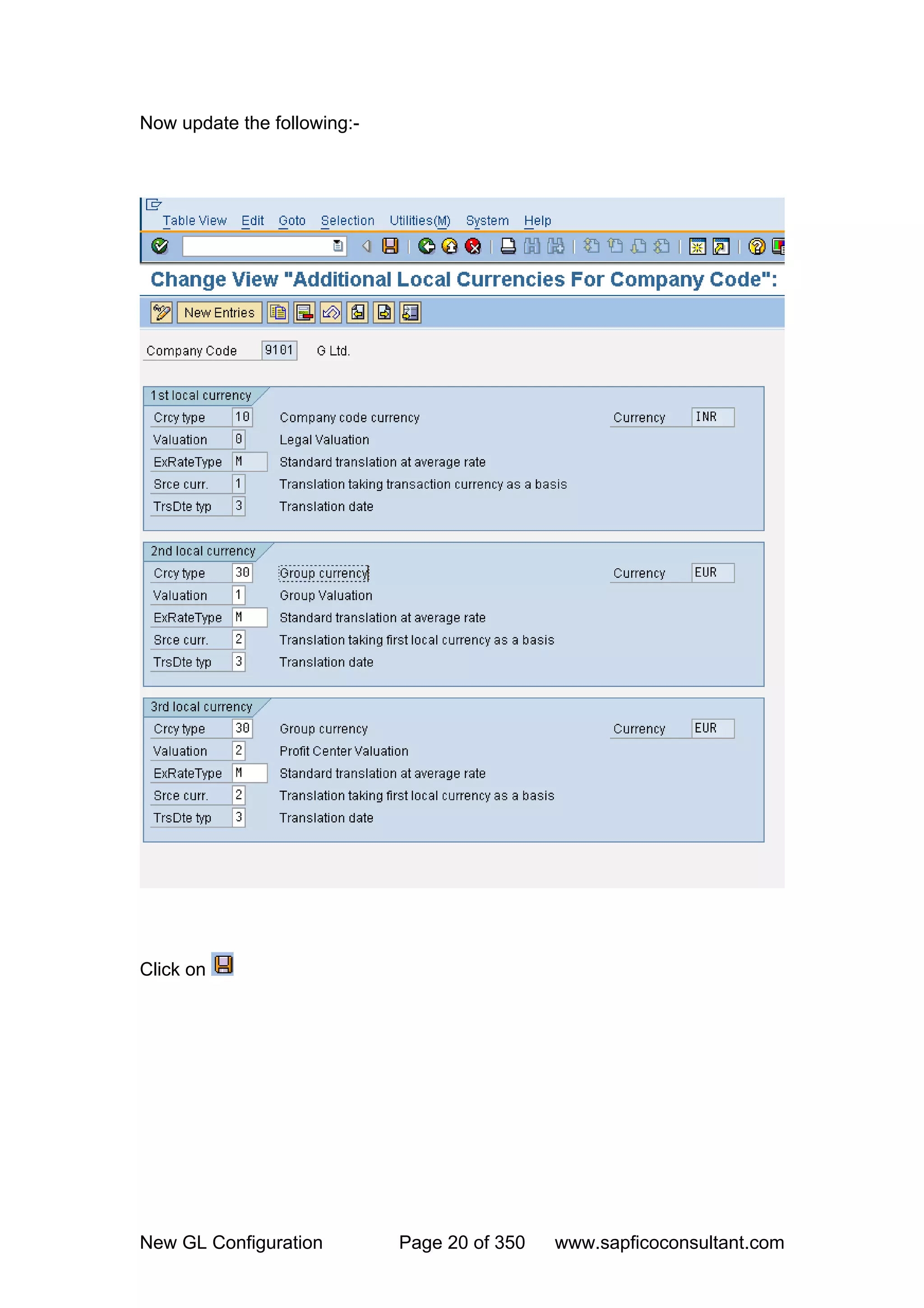 Sap New Gl Configuration Pdf Desktop Publishing Computer Software