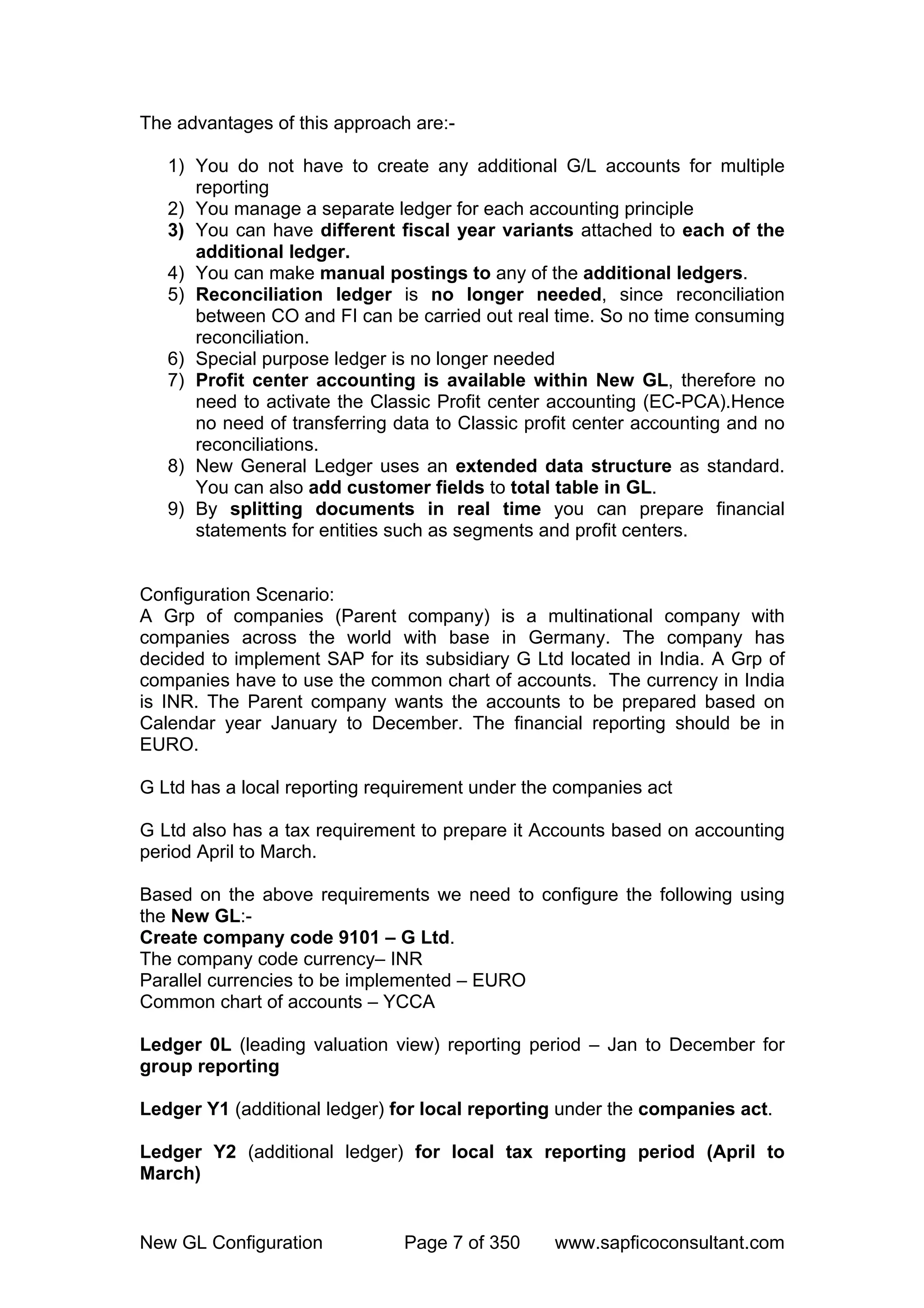 Sap new gl configuration | PDF