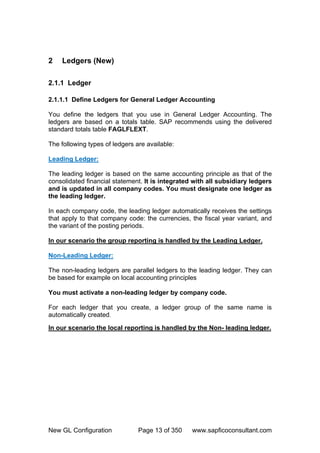 Sap new gl configuration | PDF