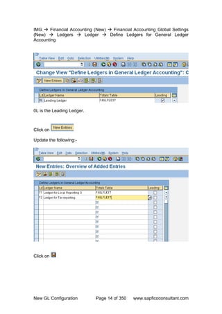 Sap new gl configuration | PDF