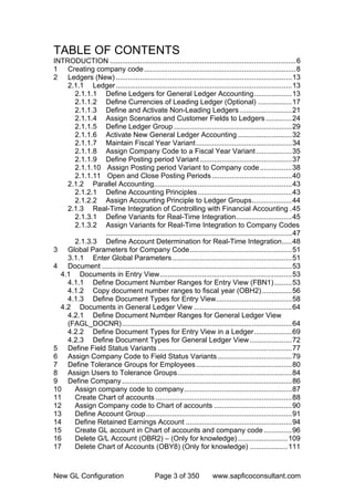 Sap new gl configuration | PDF