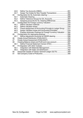 Sap new gl configuration | PDF
