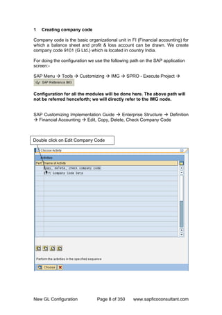 Sap new gl configuration | PDF