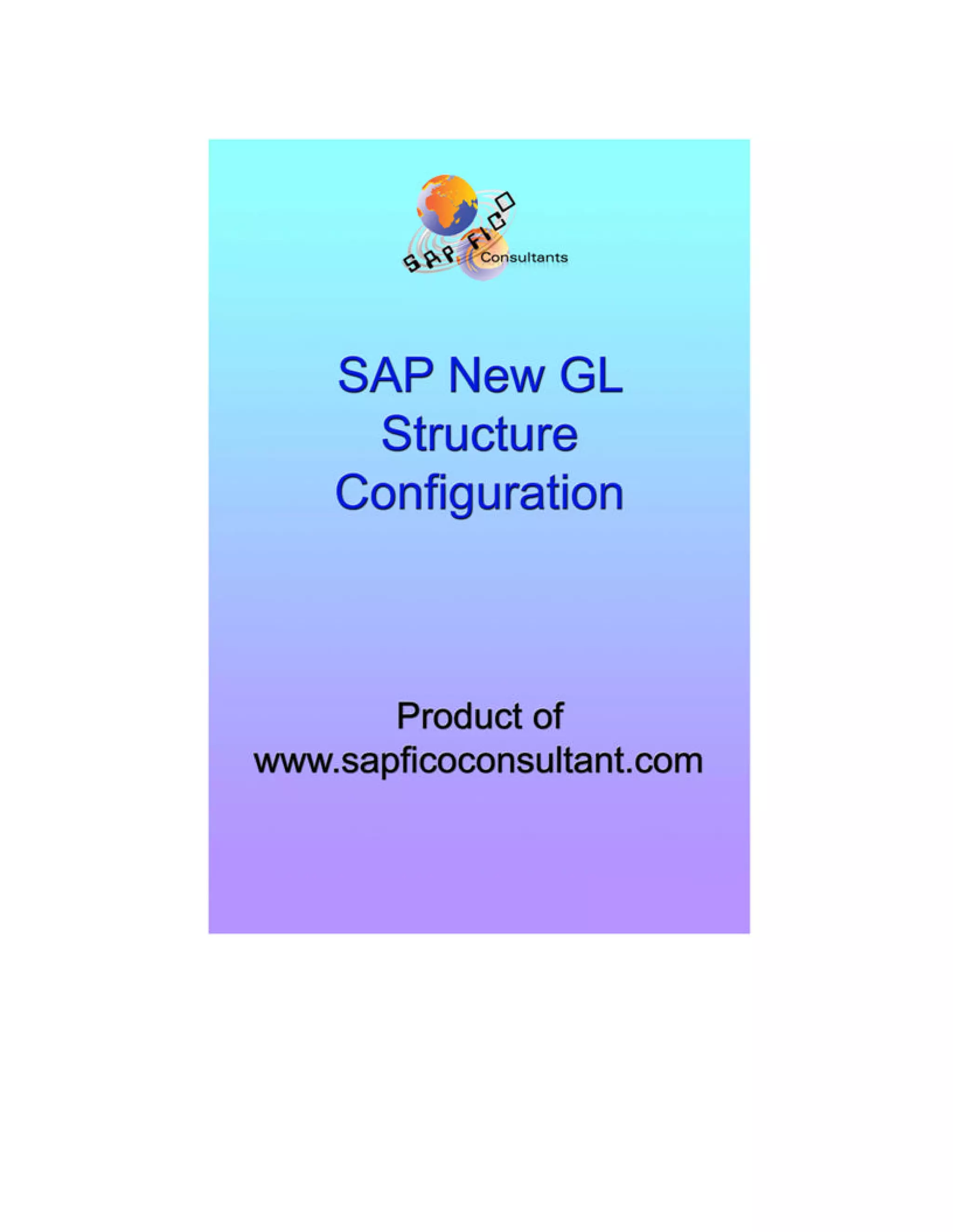 Sap new gl configuration how can you do in ecc | PDF
