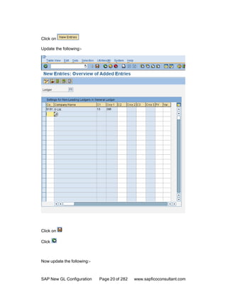 Sap new gl configuration how can you do in ecc | PDF