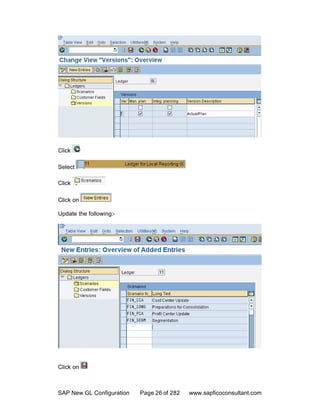 Sap new gl configuration how can you do in ecc | PDF