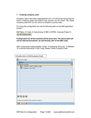 Sap new gl configuration how can you do in ecc | PDF