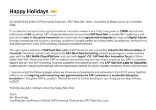 SAP University Alliances & SAP Next-Gen Holiday Card | PPT