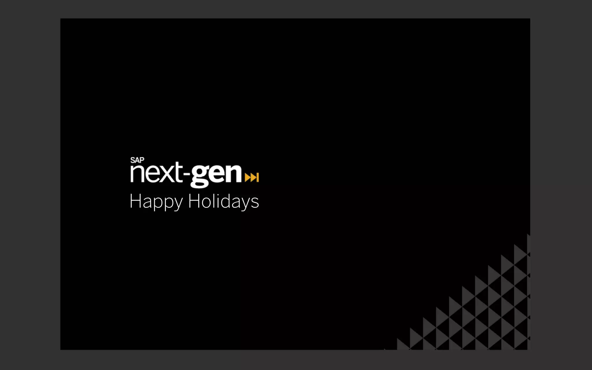 SAP University Alliances & SAP Next-Gen Holiday Card | PDF
