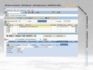 SAP – Non Stock Materials (NLAG) | PPTX