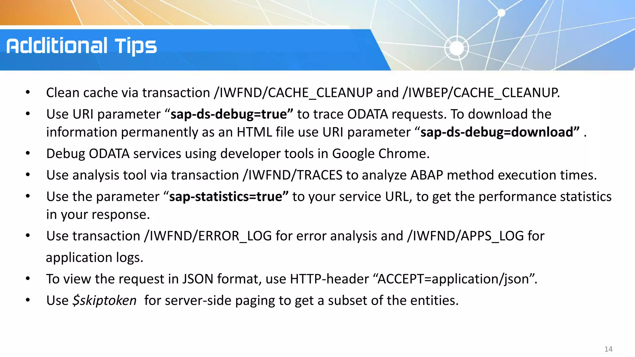SAP ODATA Overview & Guidelines | PDF