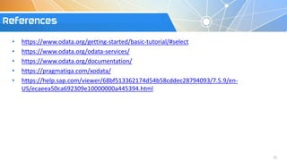 SAP ODATA Overview & Guidelines | PDF
